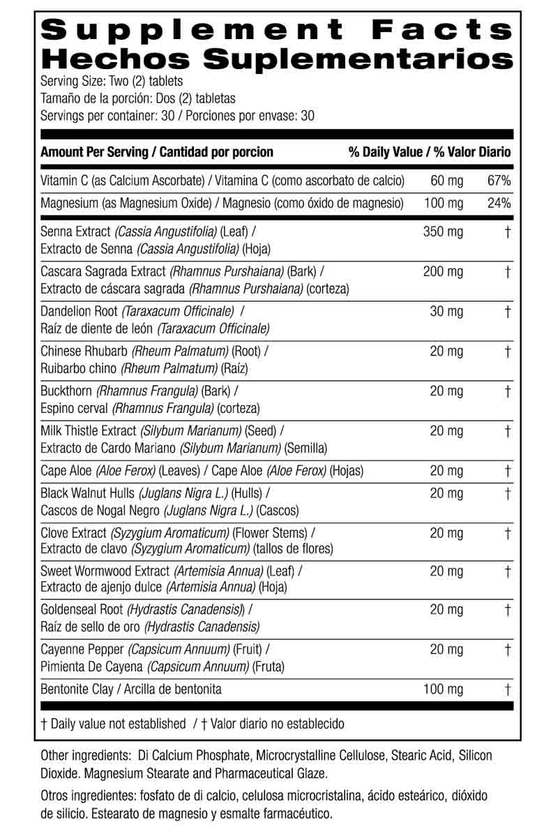 Bio Nutrition Total Colon 60 Tabletas – Almacén Madeira