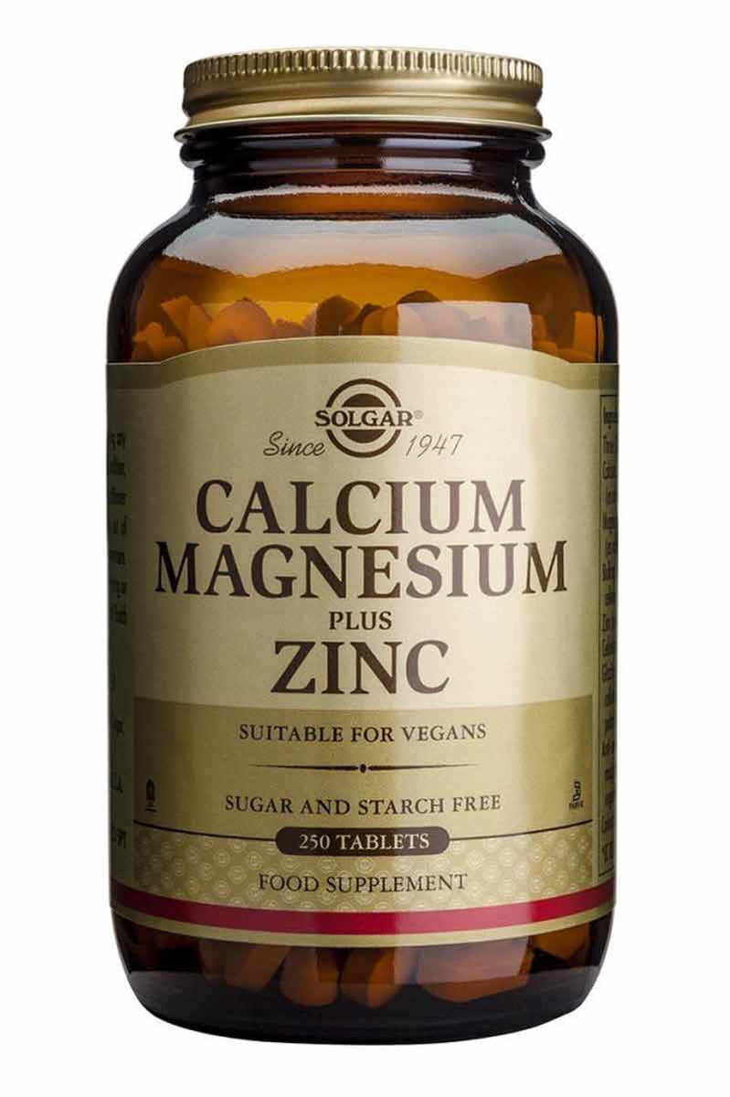 Solgar Calcium magnesium plus zinc 250 tabletas – Almacén Madeira