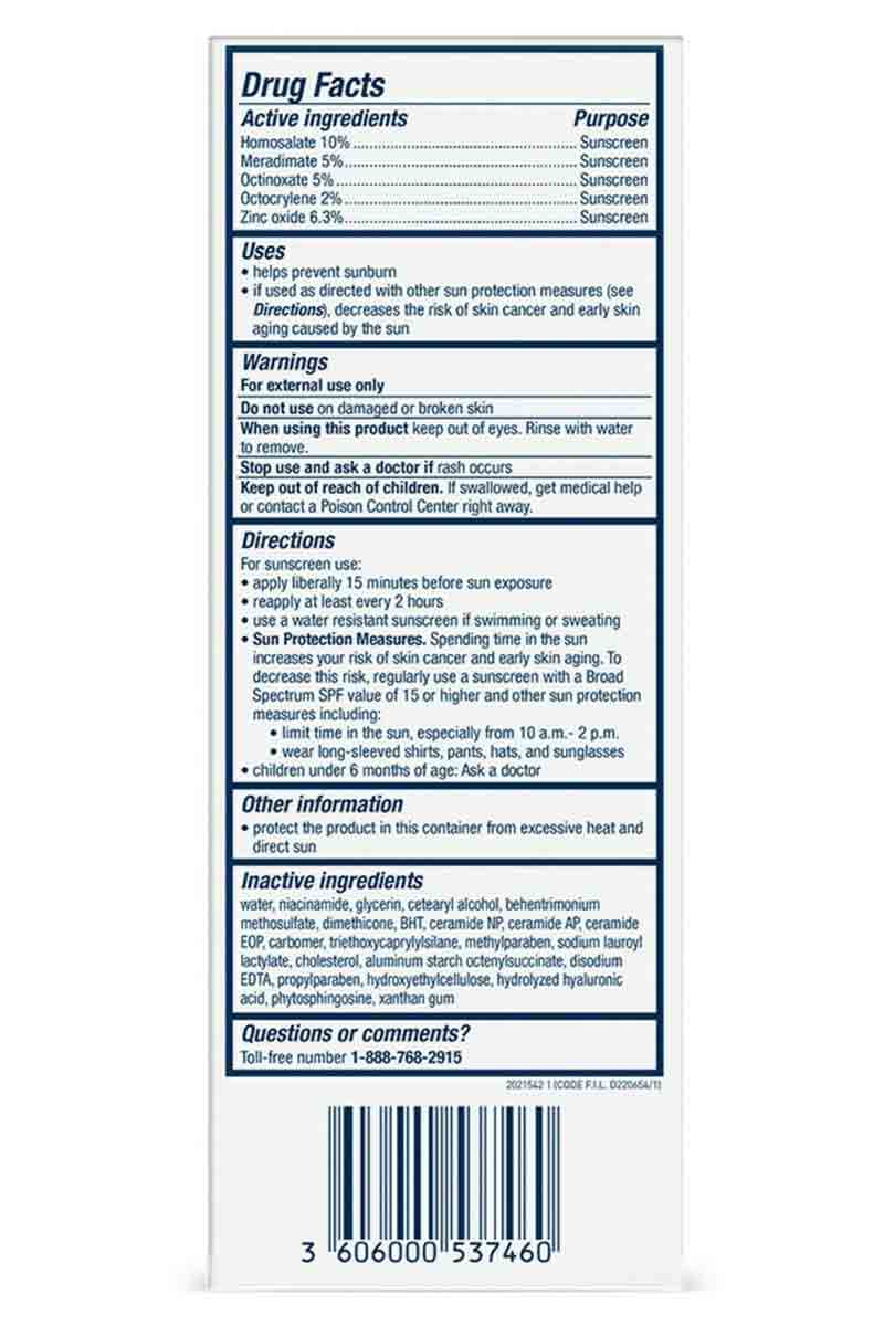 Cerave AM Loción Hidratante Facial con Protector Solar SPF 30 89 ml ...