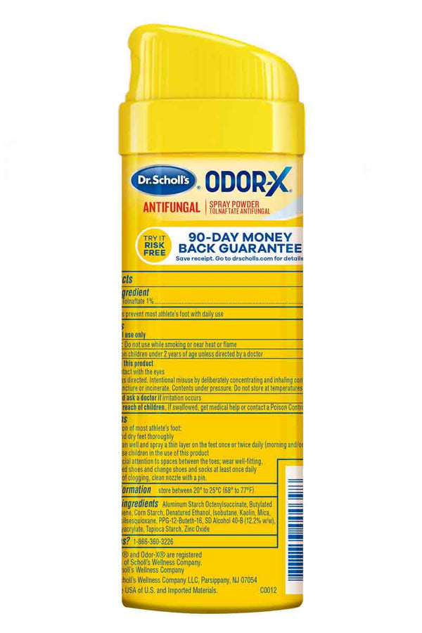 Dr.Scholl's Odor-X Antifungal Spray Powder - polvo antifúngico en aero ...